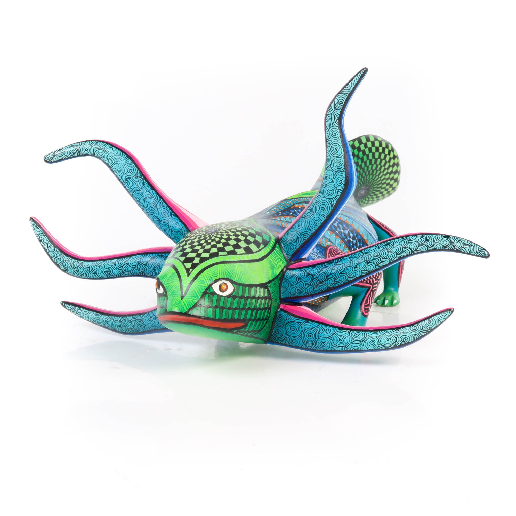 Axolotl - Oaxacan Alebrije Wood Carving – VivaMexico.com - Mexican Art