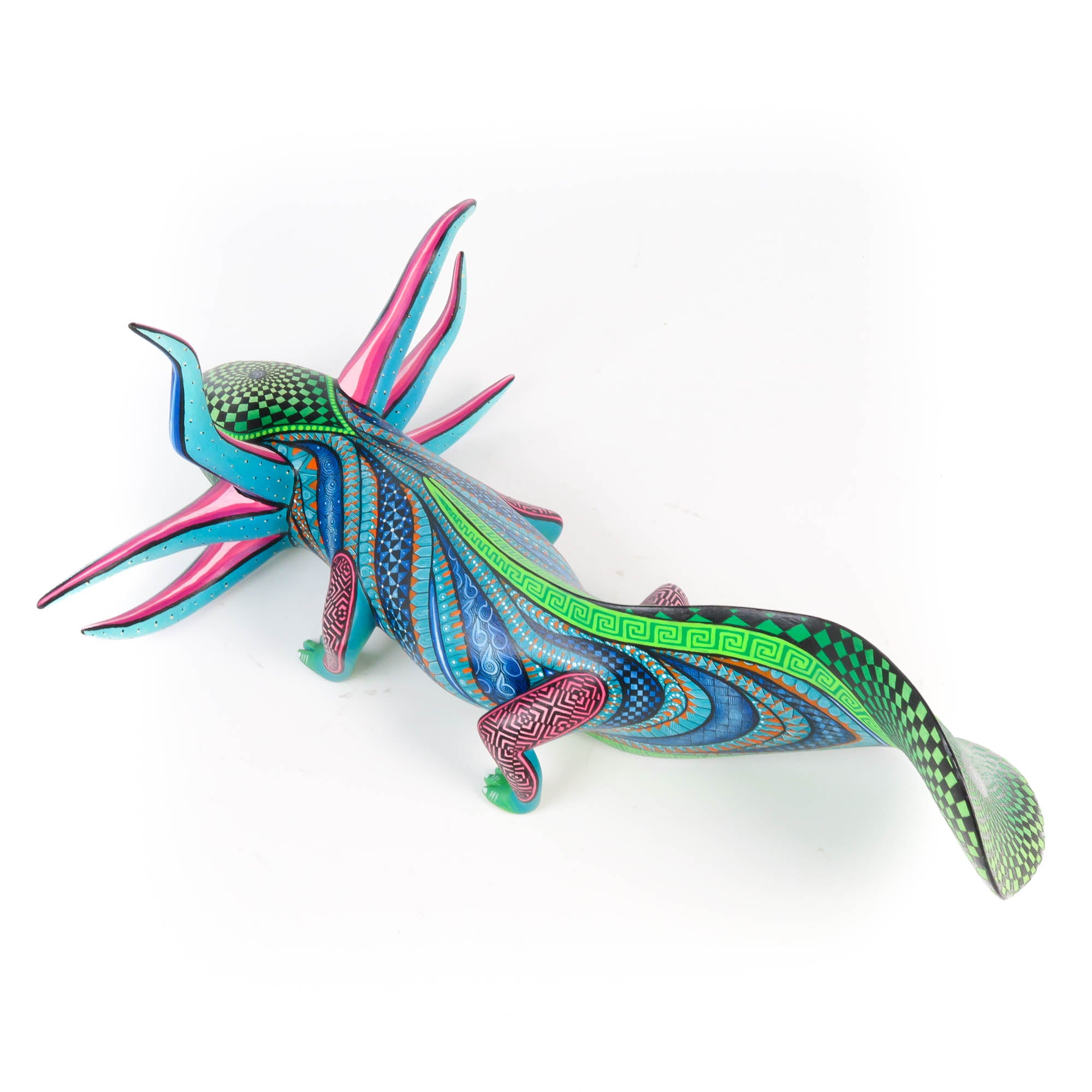 Axolotl - Oaxacan Alebrije Wood Carving – VivaMexico.com - Mexican Art