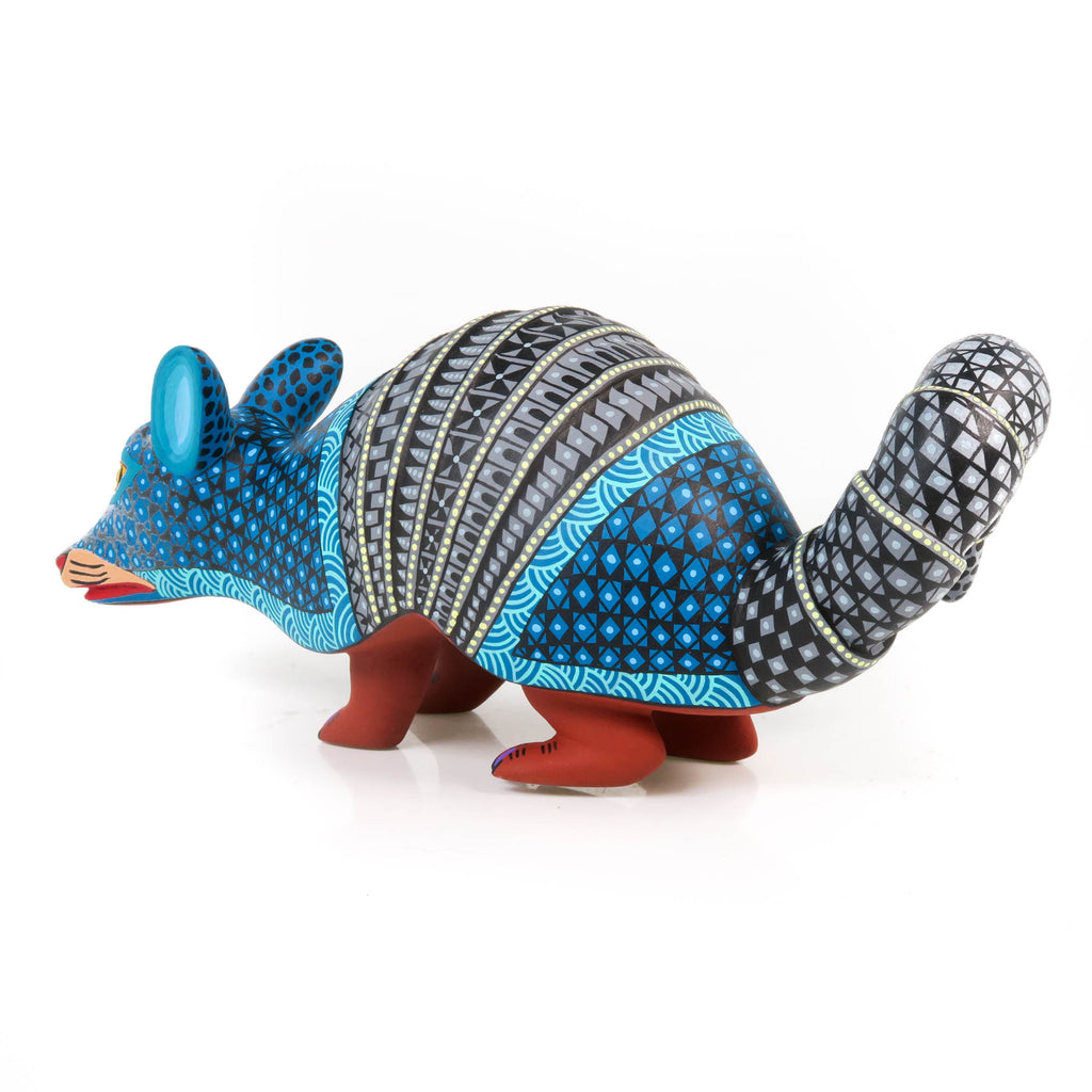 Blue Armadillo - Oaxacan Alebrije Wood Carving – VivaMexico.com ...