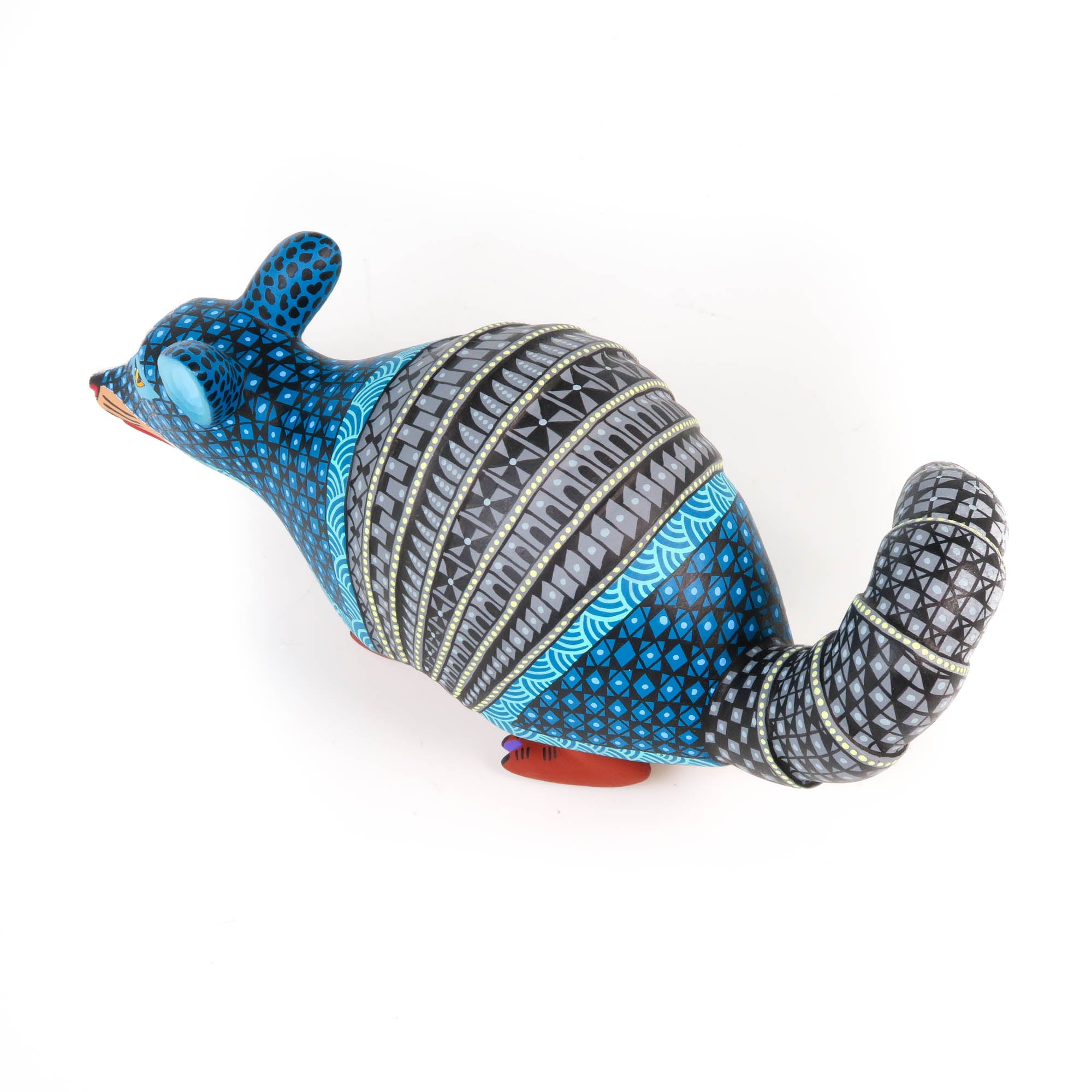 Blue Armadillo - Oaxacan Alebrije Wood Carving – VivaMexico.com ...