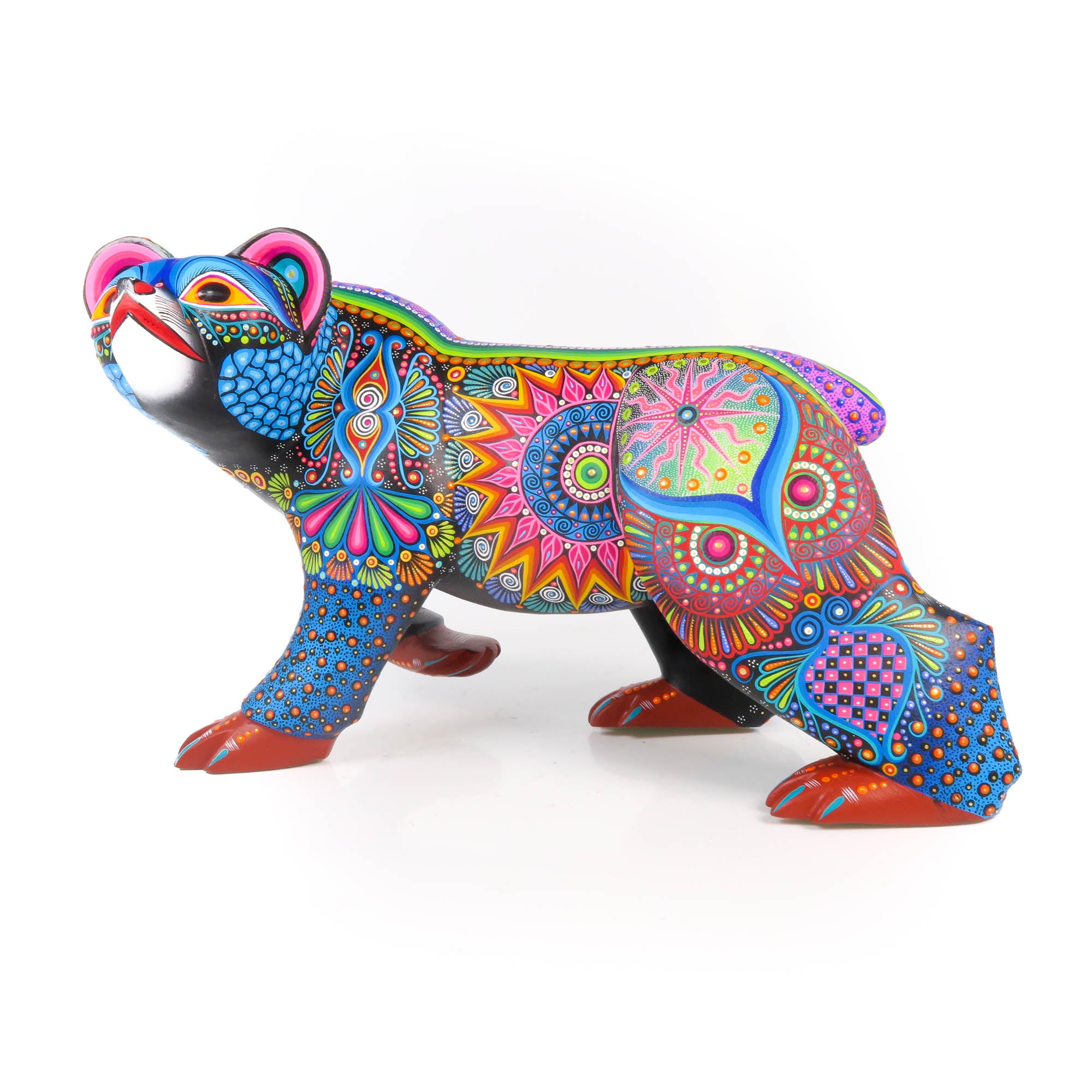 Black Bear - Oaxacan Alebrije Wood Carving – VivaMexico.com - Mexican Art