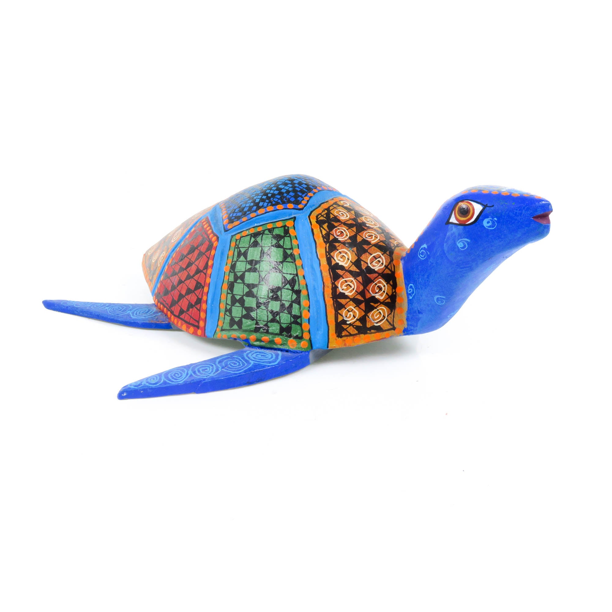 Blue Sea Turtle - Oaxacan Alebrije Wood Carving – VivaMexico.com ...