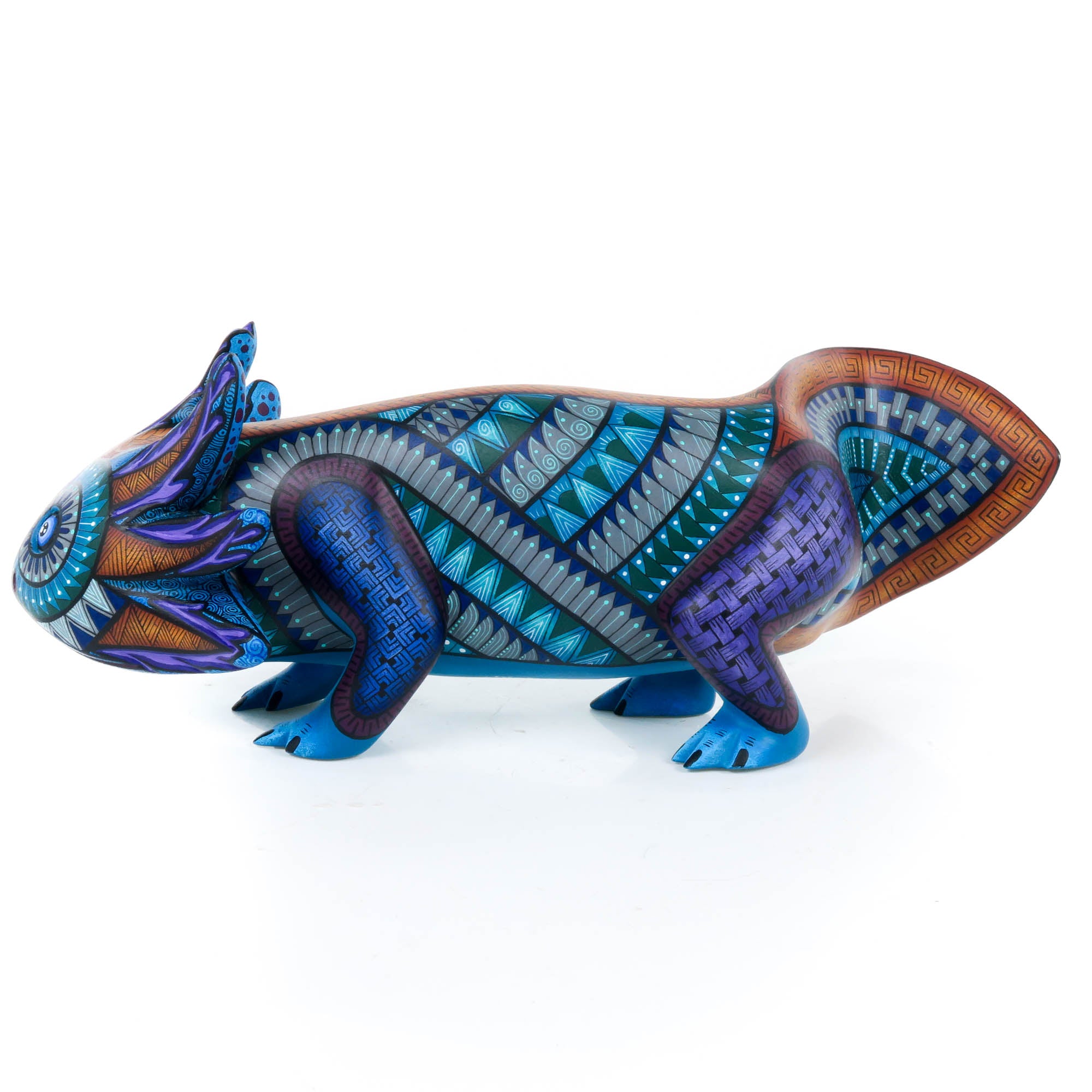 Axolotl - Oaxacan Alebrije Wood Carving – VivaMexico.com - Mexican Art