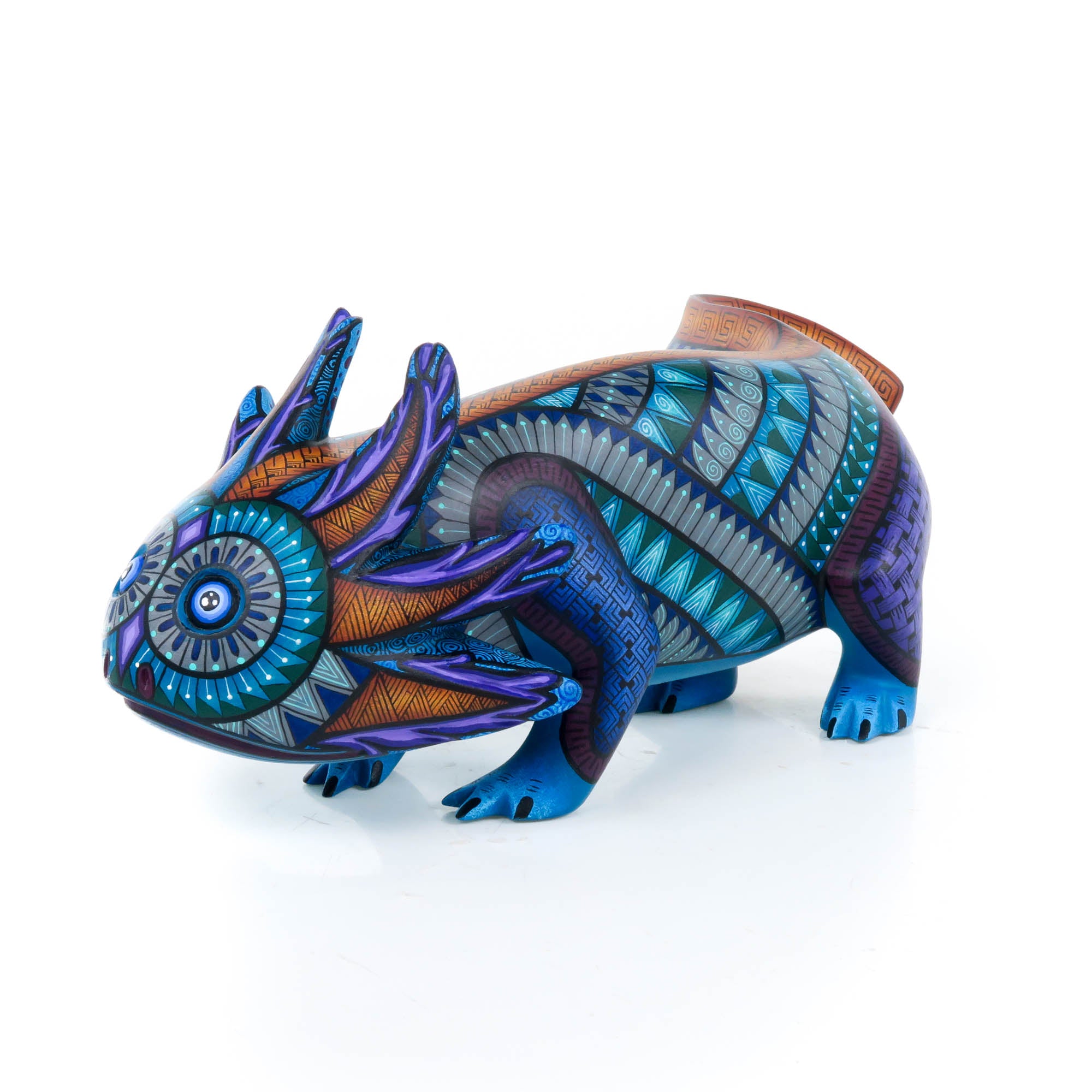 Axolotl - Oaxacan Alebrije Wood Carving – VivaMexico.com - Mexican Art