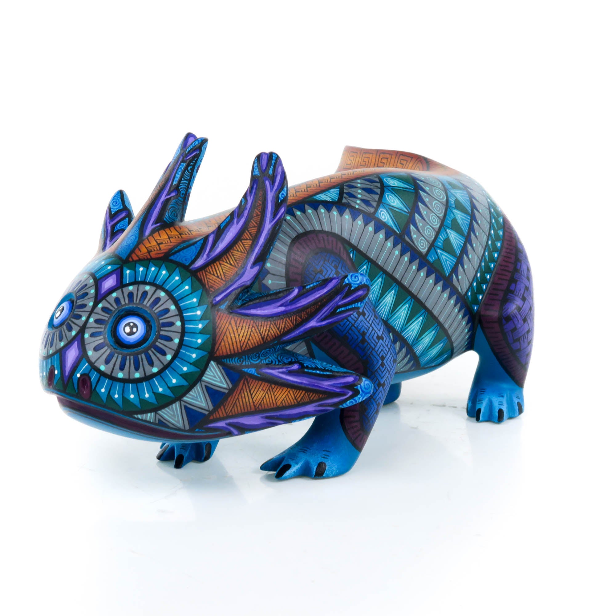 Axolotl - Oaxacan Alebrije Wood Carving – VivaMexico.com - Mexican Art