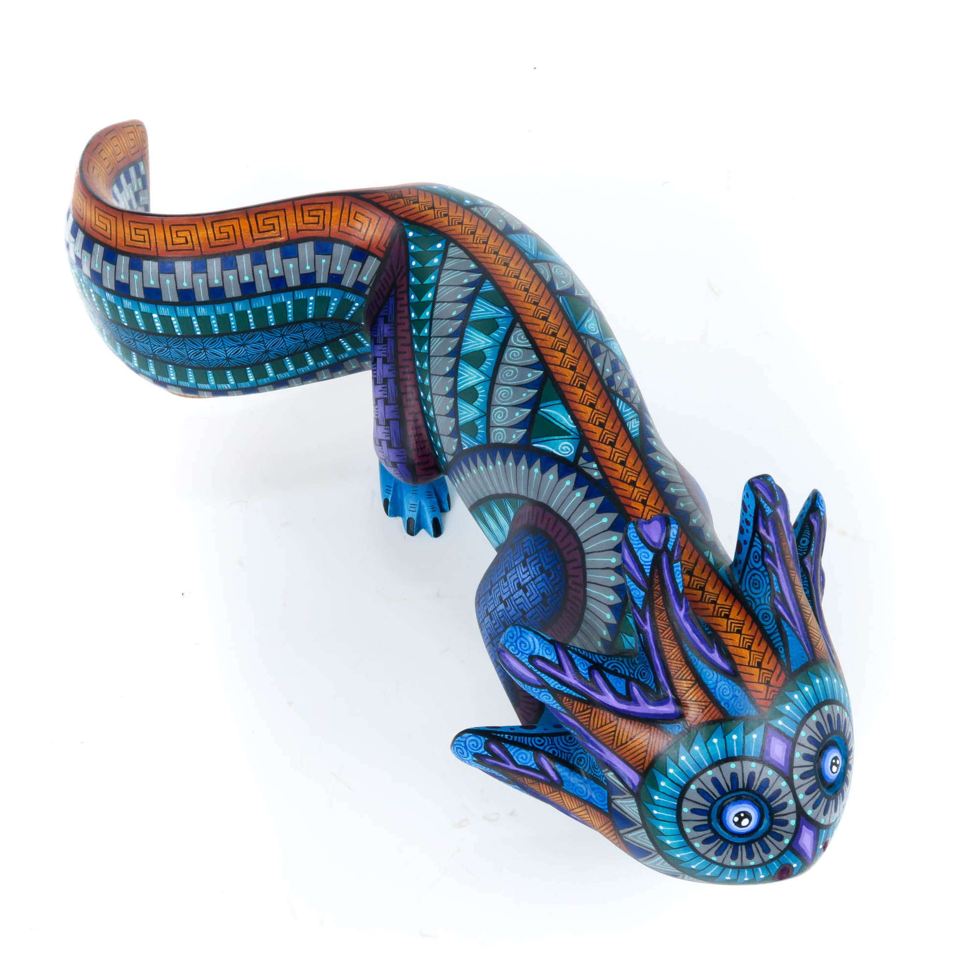 Axolotl - Oaxacan Alebrije Wood Carving – VivaMexico.com - Mexican Art