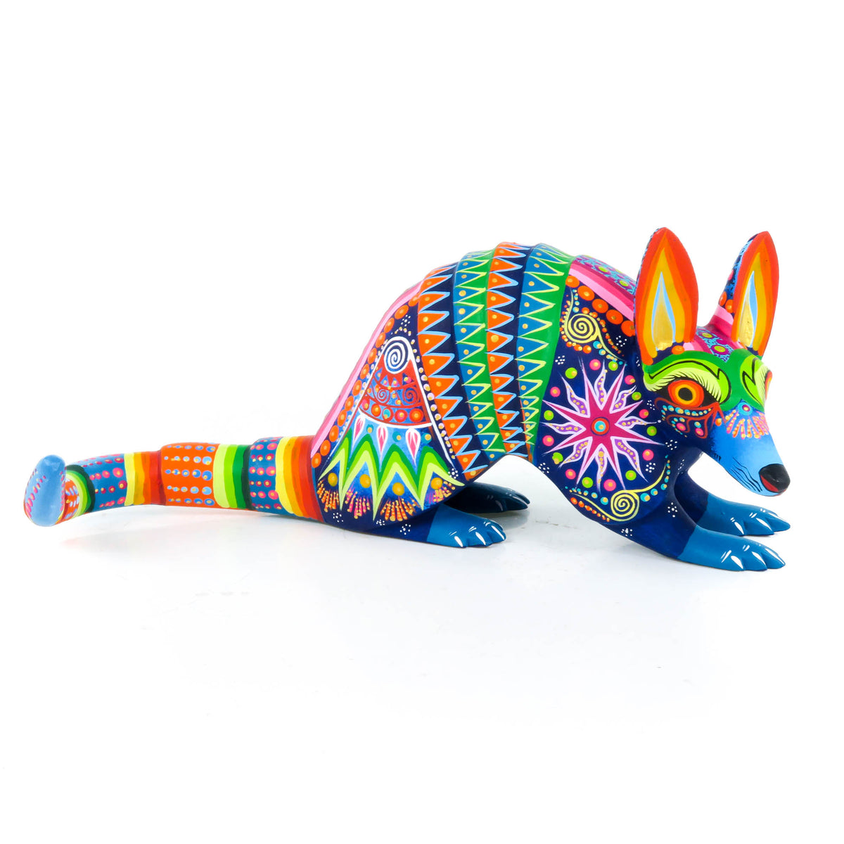 Blue Armadillo - Oaxacan Alebrije Wood Carving – VivaMexico.com ...
