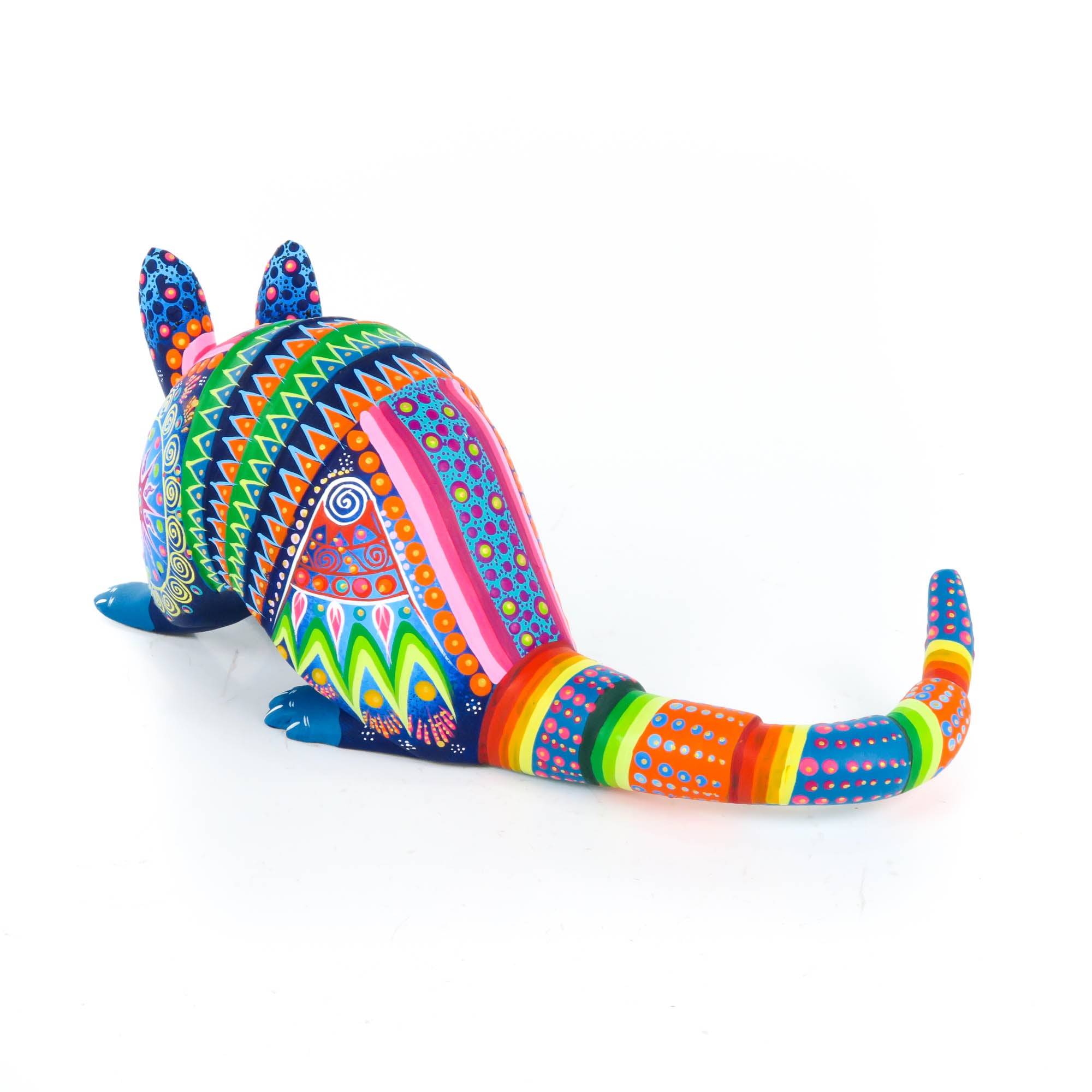 Blue Armadillo - Oaxacan Alebrije Wood Carving – VivaMexico.com ...
