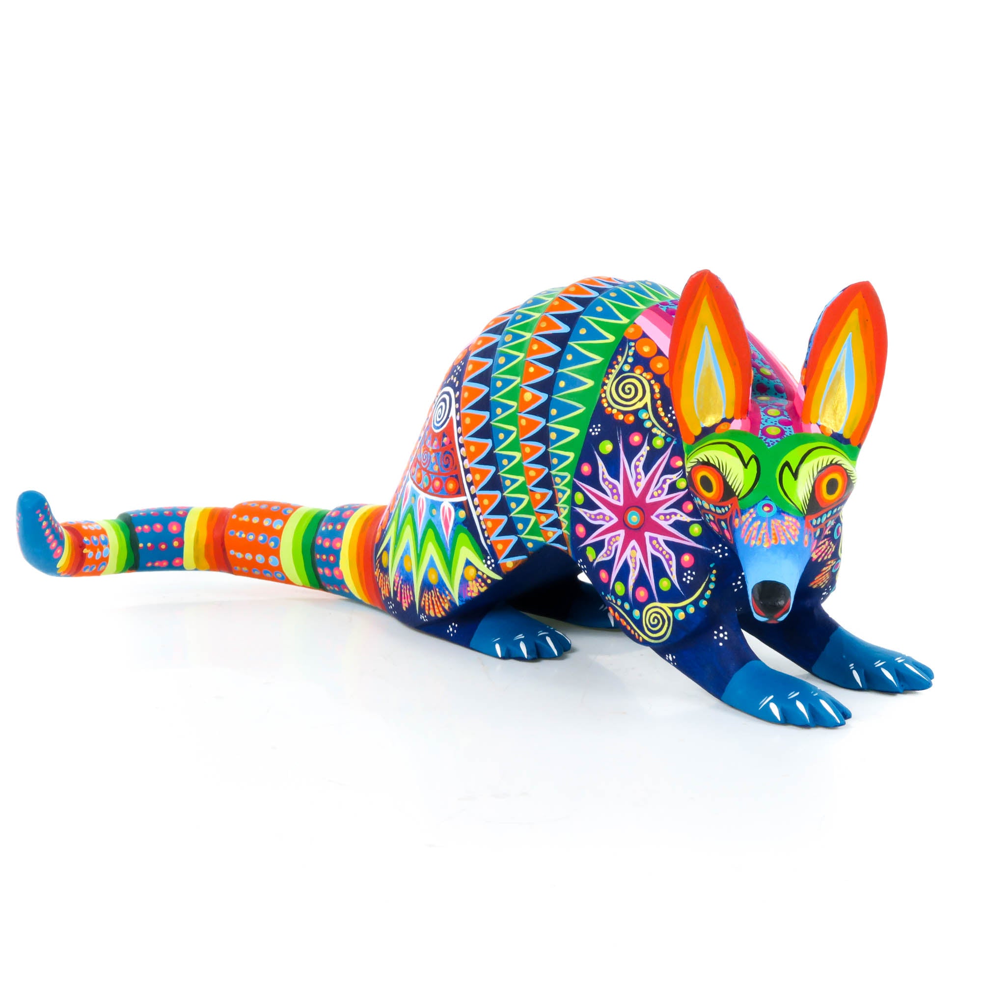 Blue Armadillo - Oaxacan Alebrije Wood Carving – VivaMexico.com ...