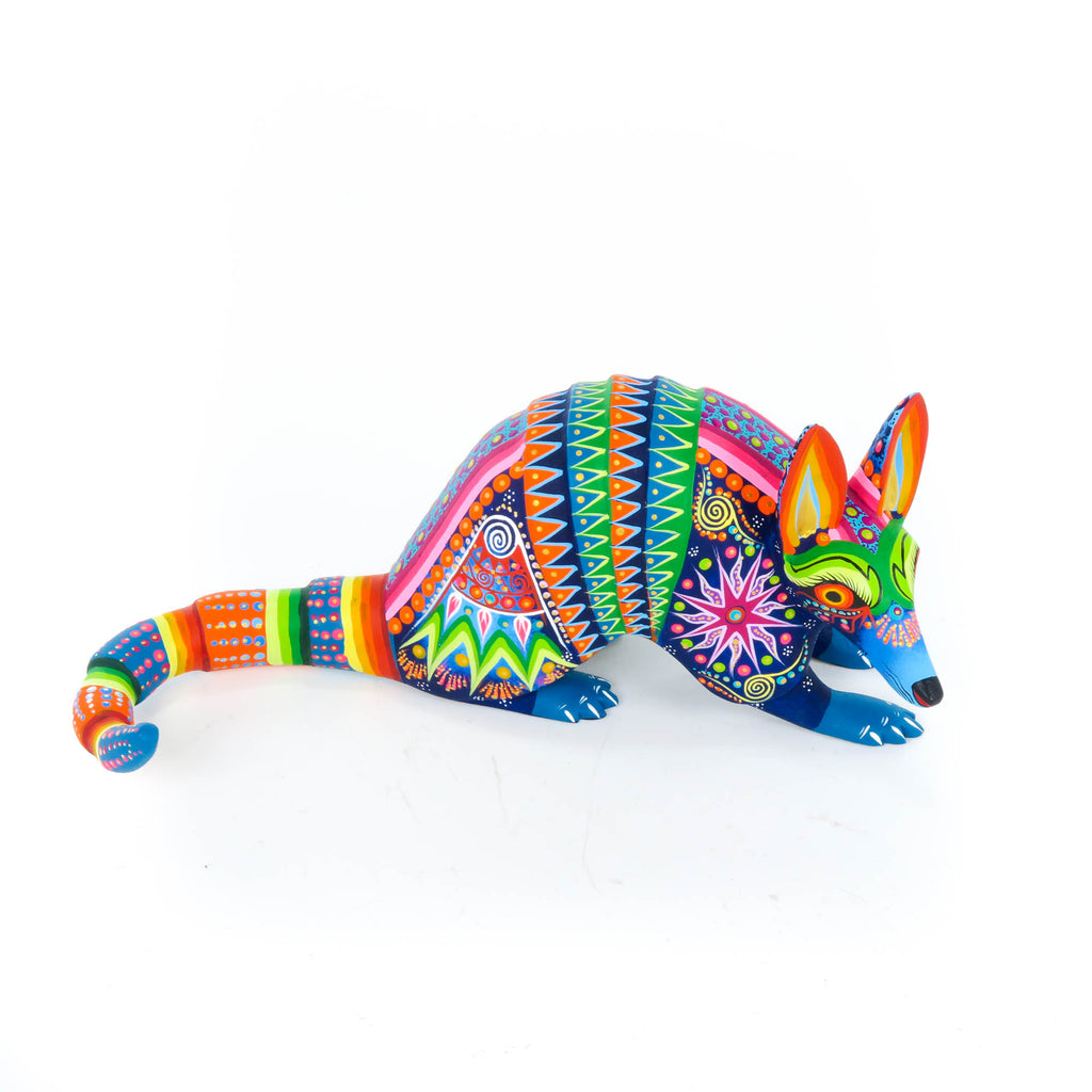 Blue Armadillo - Oaxacan Alebrije Wood Carving – VivaMexico.com ...