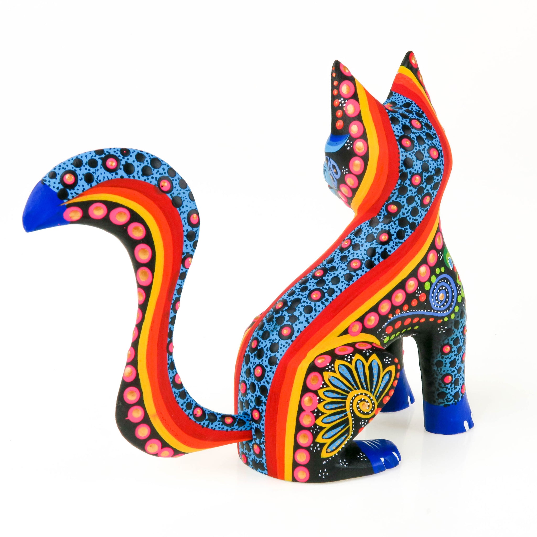 Beautiful Cat - Oaxacan Alebrije Wood Carving – VivaMexico.com ...