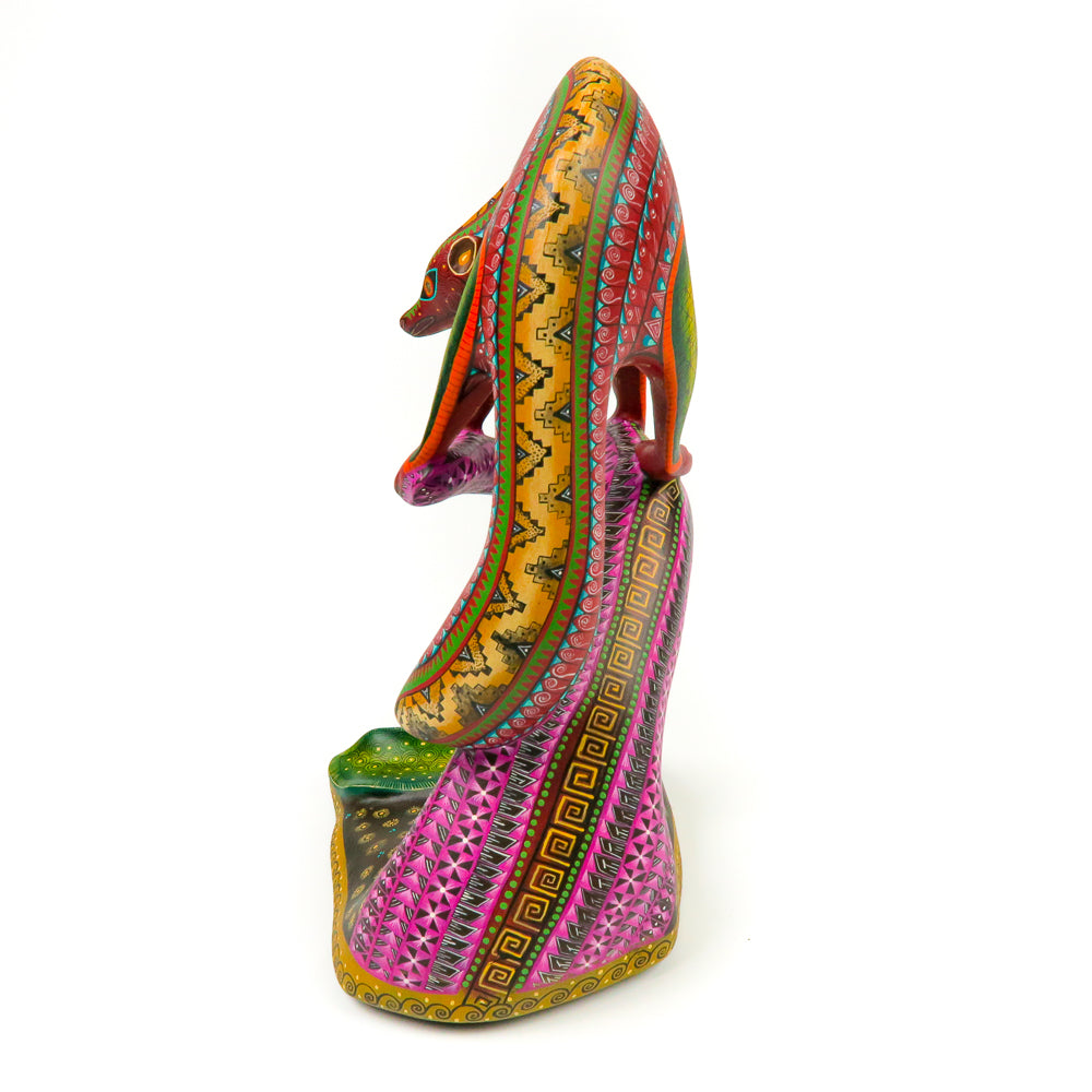 Badger On Tree - Oaxacan Alebrije Wood Carving - Nestor Melchor ...