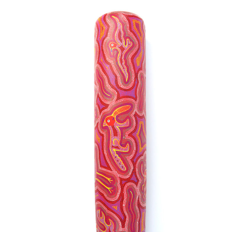 Alebrije Painted Baseball Bat Oaxacan Wood Carving Folk Art (Red ...