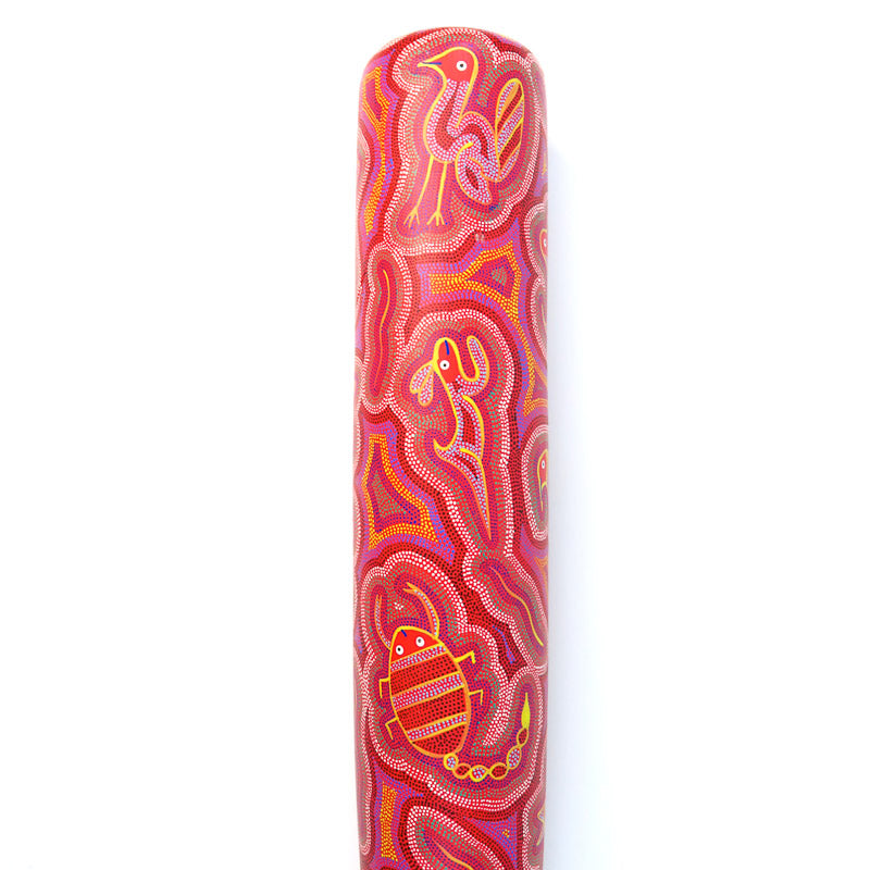 Alebrije Painted Baseball Bat Oaxacan Wood Carving Folk Art (Red ...